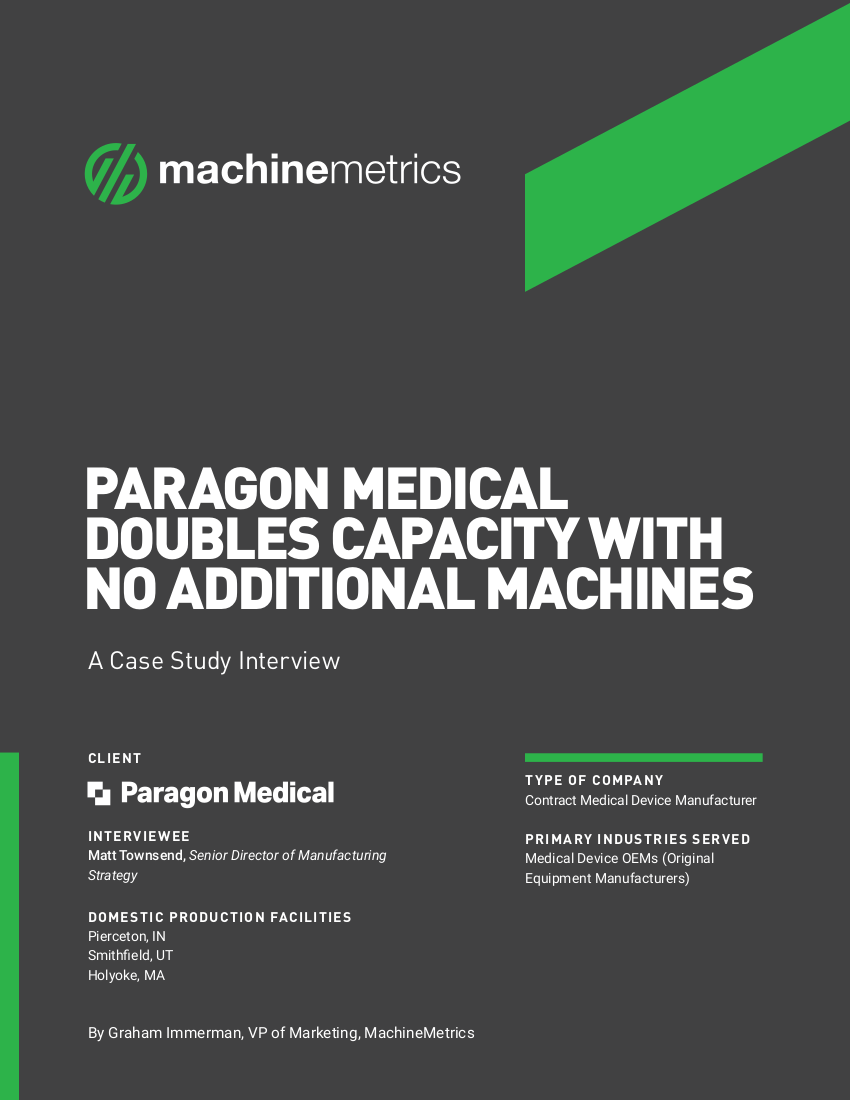 Paragon Medical Doubles Capacity with No Additional Machines