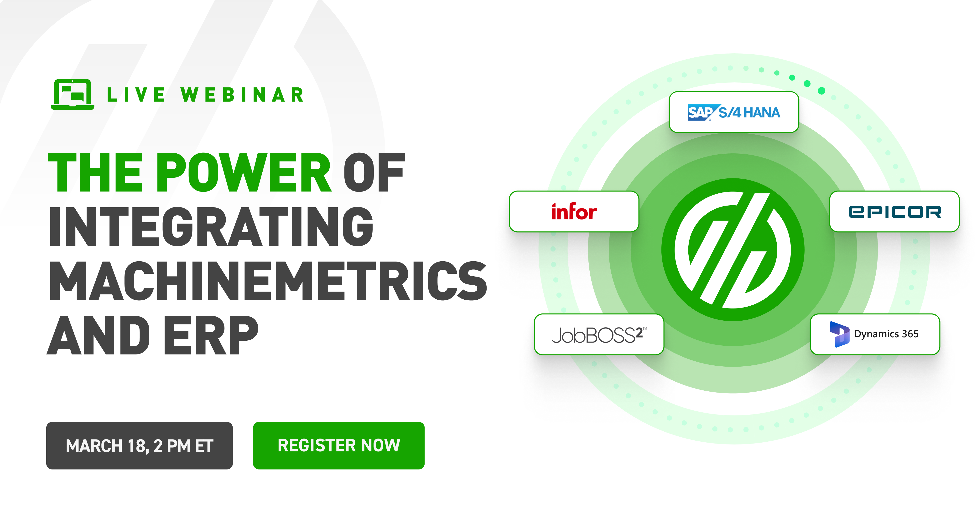 The Power of Integrating MachineMetrics and ERP Webinar | March 18
